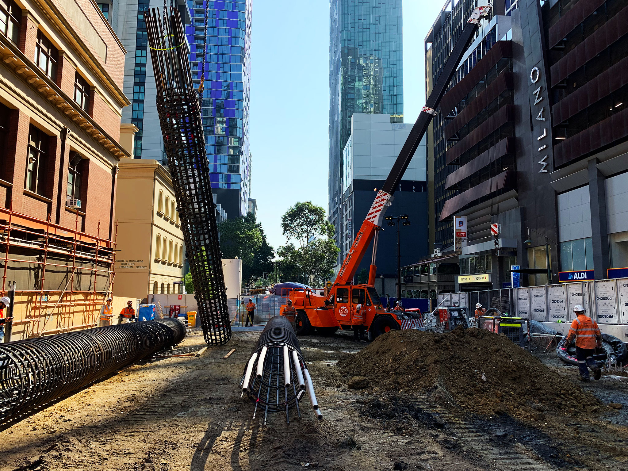 Melbourne Metro Tunnel Project, West Franklin St